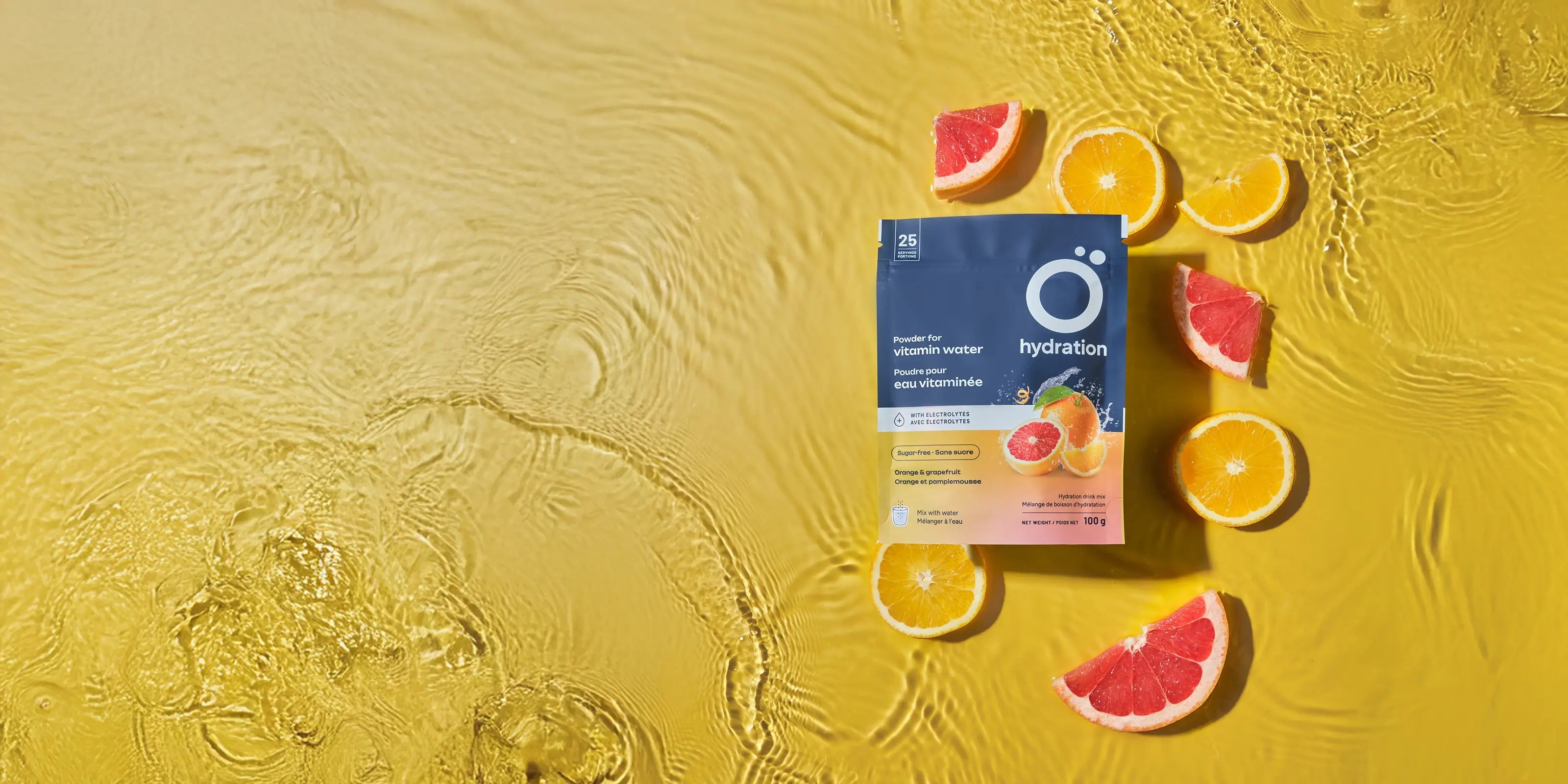 Orange & grapefruit hydration powder by Ö Hydration